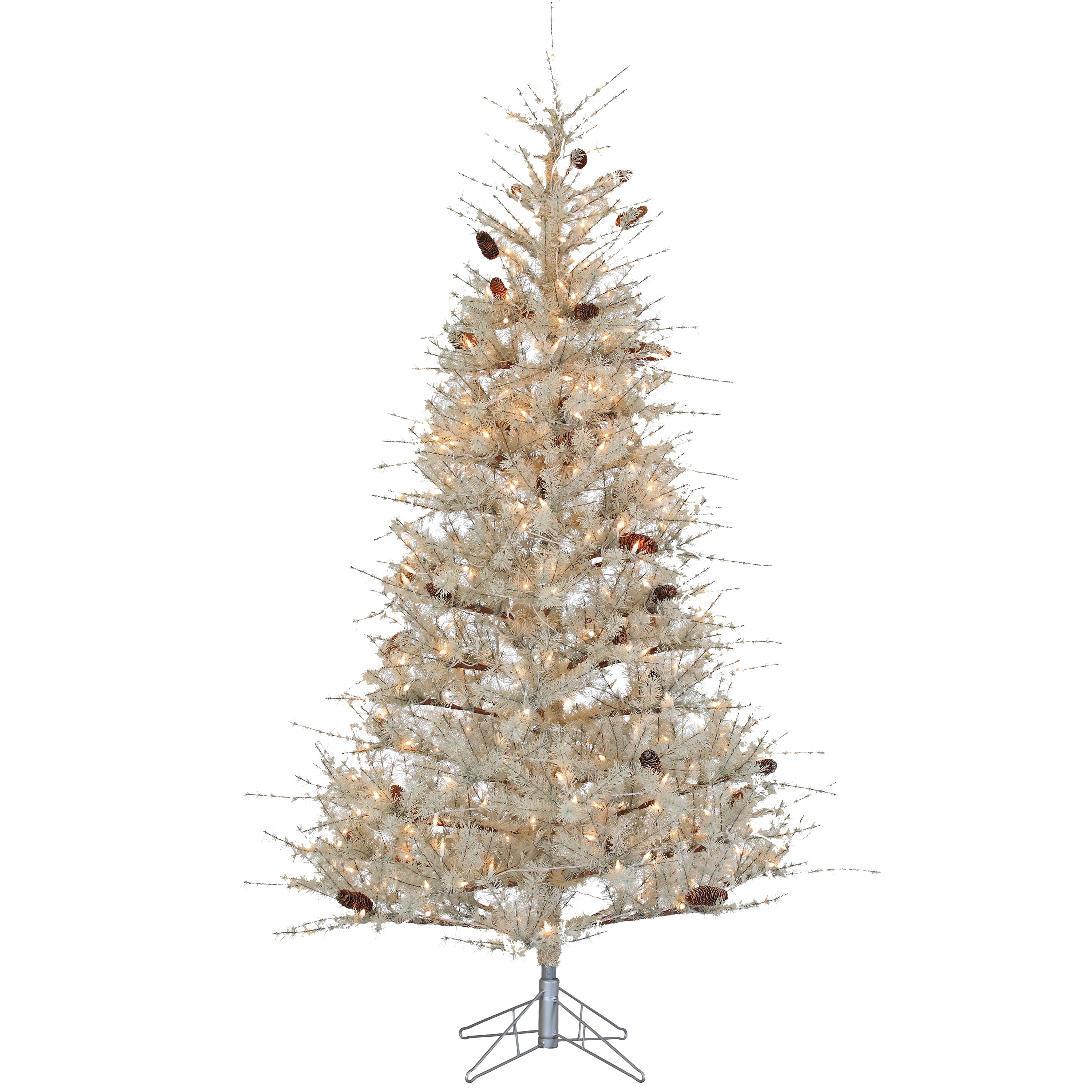 Sage 7 ft. Pre Lit Clear Frosted Christmas Tree - Walmart.com