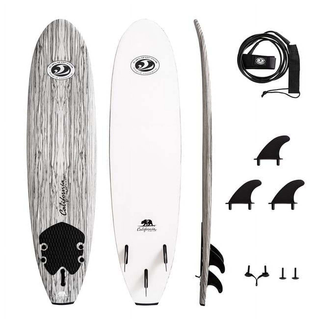 7 ft. Soft Surfboard Plus TRACTION and LEASH - Walmart.com