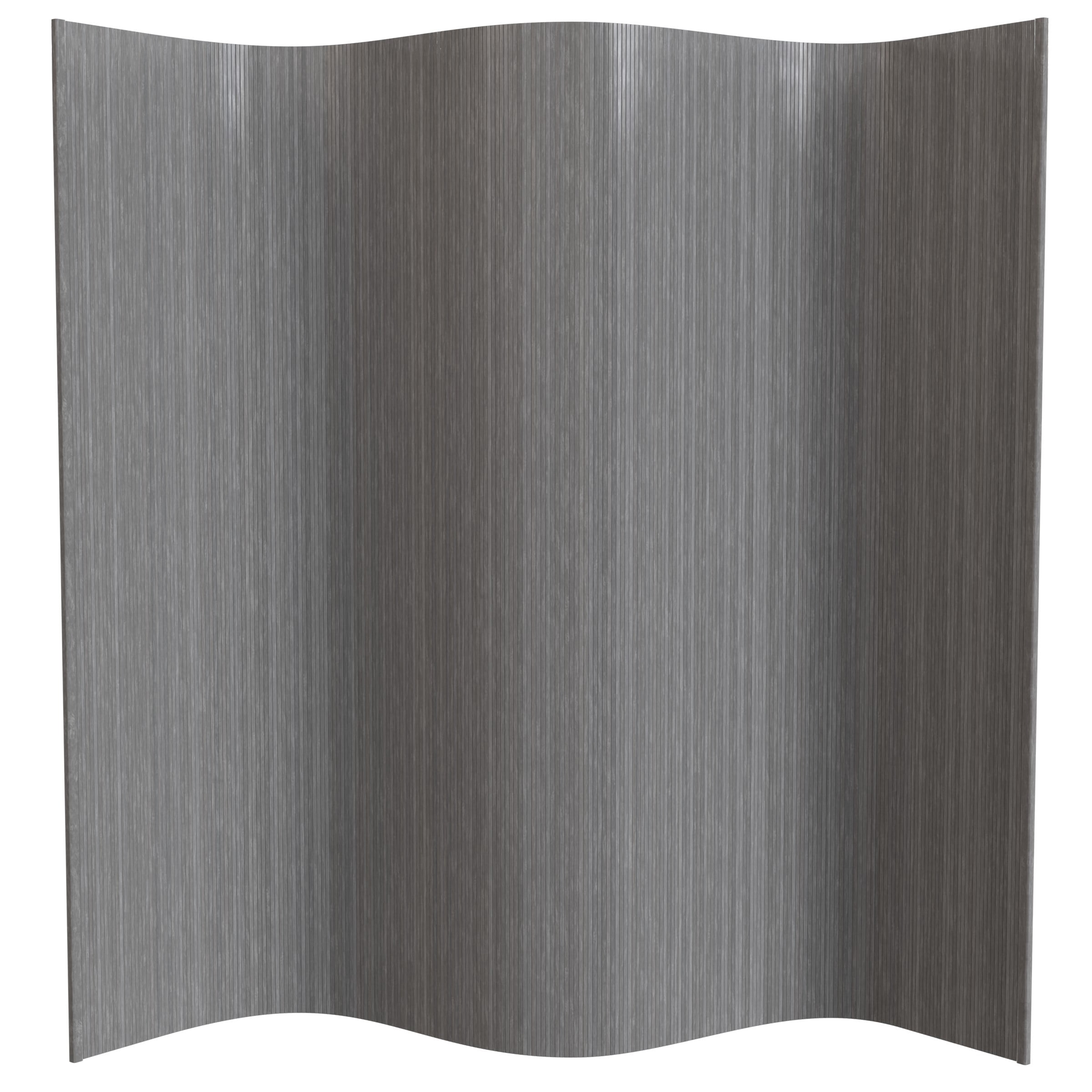 7 ft. Tall Bamboo Wave Screen - Grey - Walmart.com