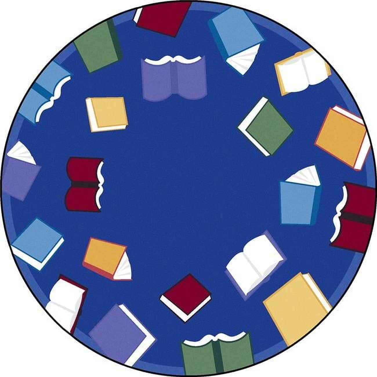 7 ft. x 7 in. Fly Away with Reading Round Rug, Multi Color - Walmart.com