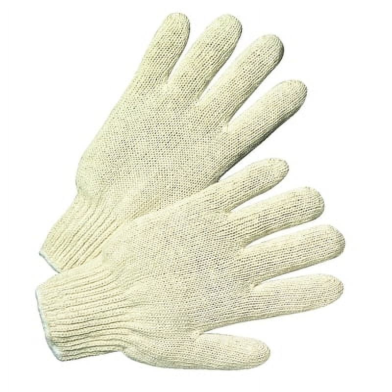 7-ga Standard Weight Seamless String-Knit Gloves, Large, Knit Wrist ...
