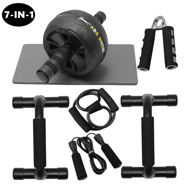 7-in-1 Ab Roller Wheel, Home Gym Equipment, Core Strength & Abdominal ...
