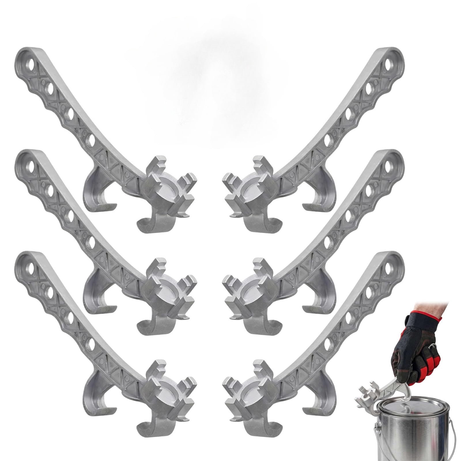 7 in 1 Aluminum Bung Wrench, Aluminum Bucket Opener Tool, Heavy Duty ...