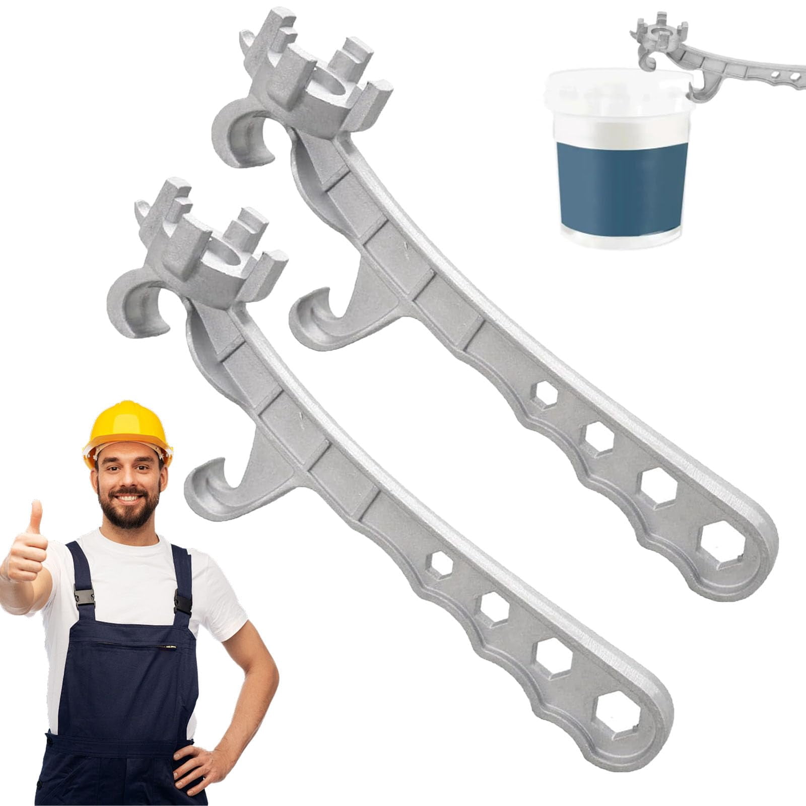7-in-1 Aluminum Bung Wrench-Multi-function Bung Nut Opener Tool, Bucket ...