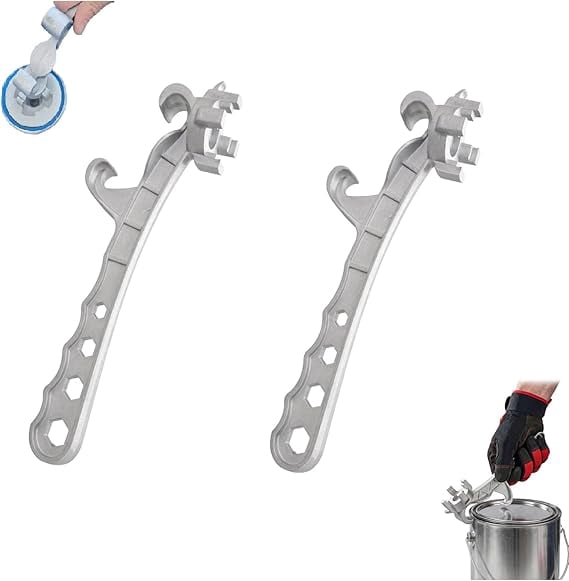 7-in-1 Aluminum Bung Wrench, Non-Sparking Heavy Duty Drum Bucket Opener ...