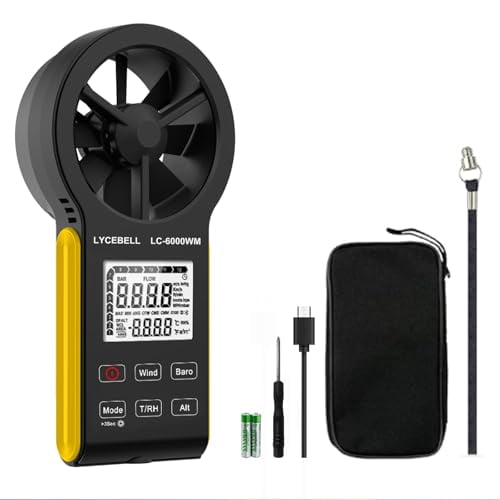 7-in-1 Anemometer Handheld CFM Meter for Wind Speed, Atmospheric ...