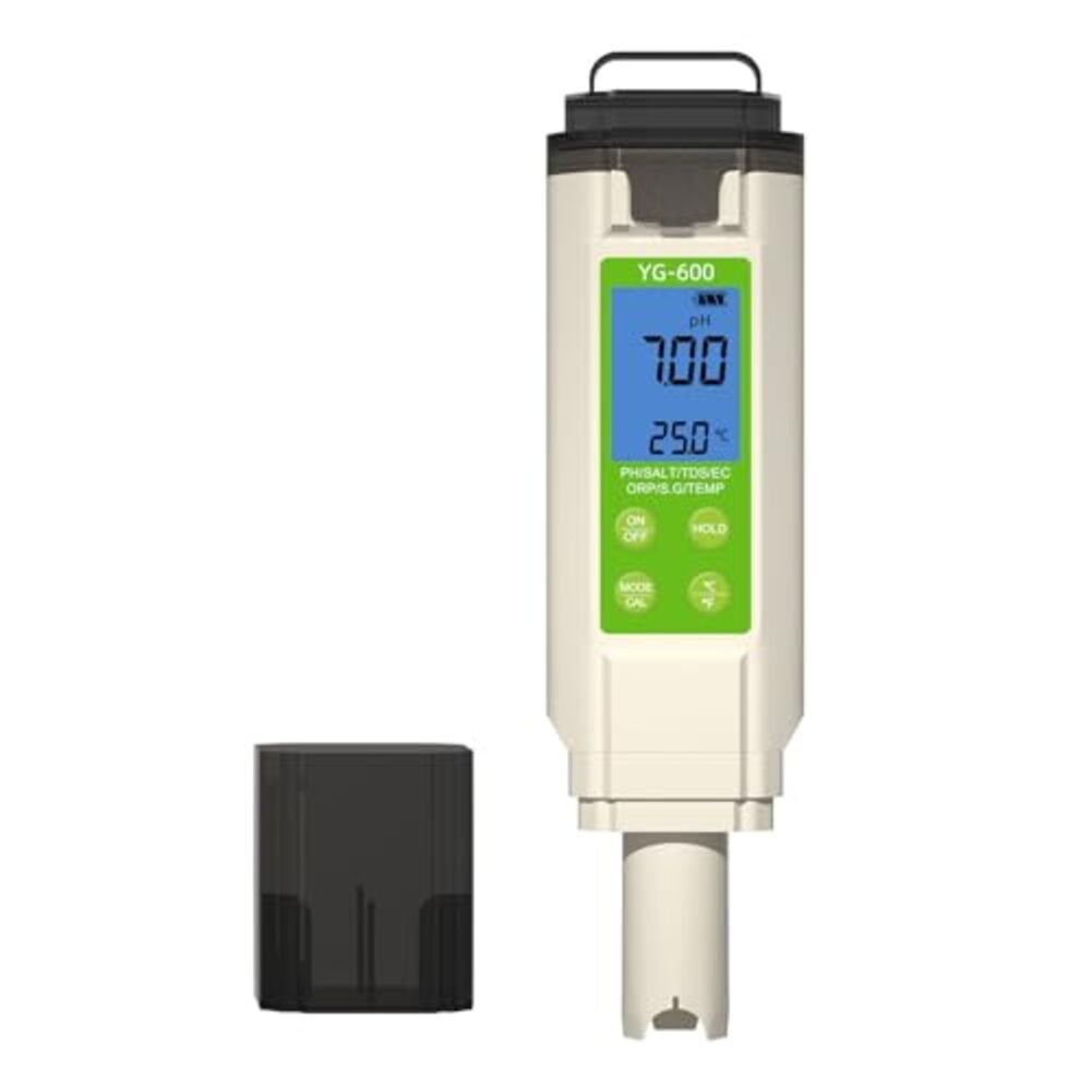 7-in-1 Digital Pool Water Quality Tester pH/ORP/Salinity Meter for ...