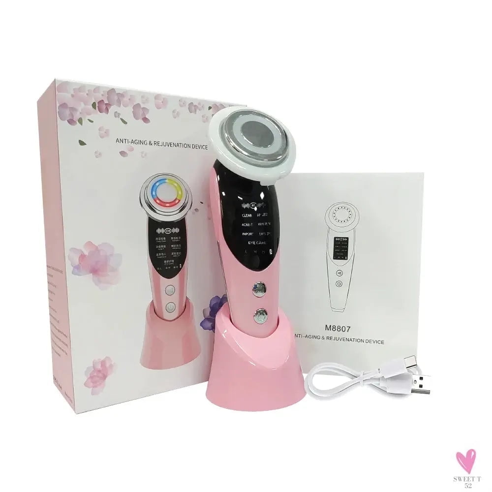 7 in 1 Face Lifting Device EMS Microcurrent Skin Rejuvenation LED ...