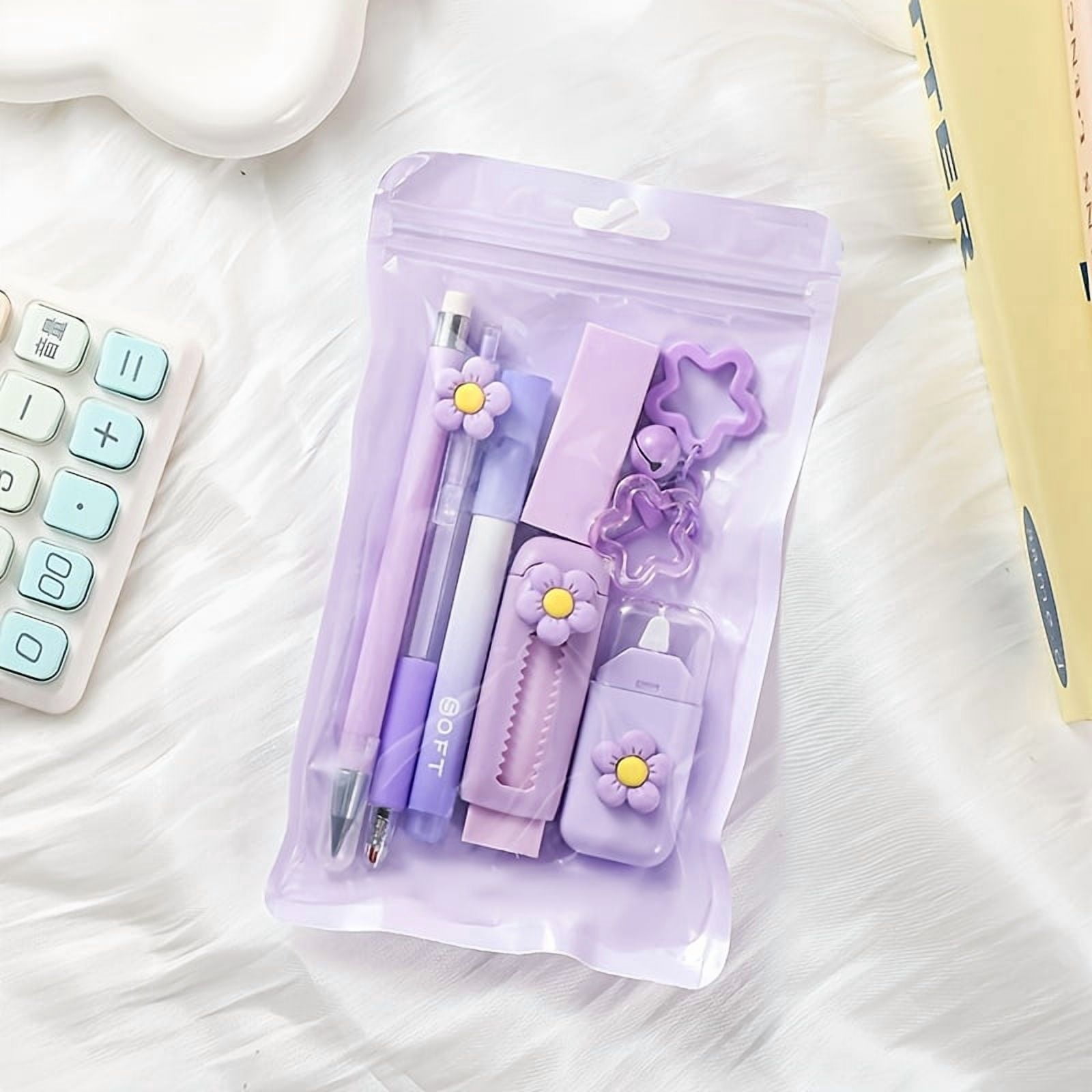 7-in-1 Functional Stationery Set - Brighten Up Your Office with 4 Color ...