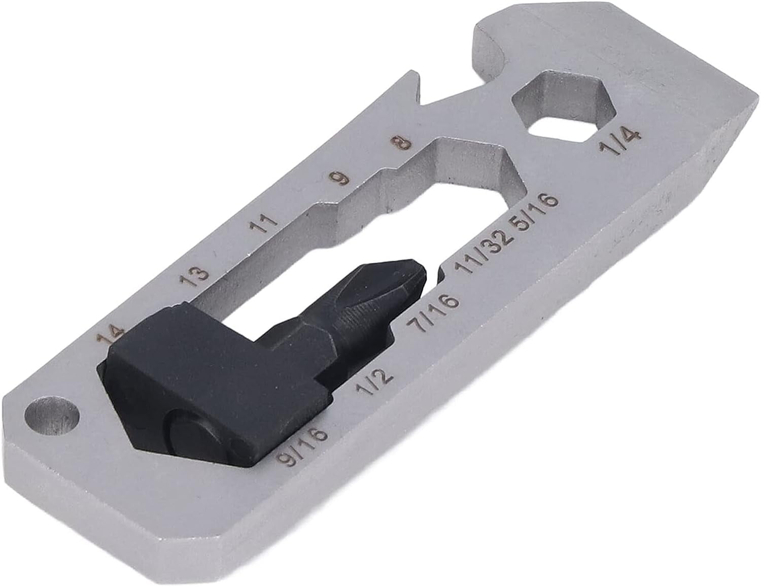 7 in 1 Key Shaped Pocket Tool, Stainless Steel Key Chain Design ...