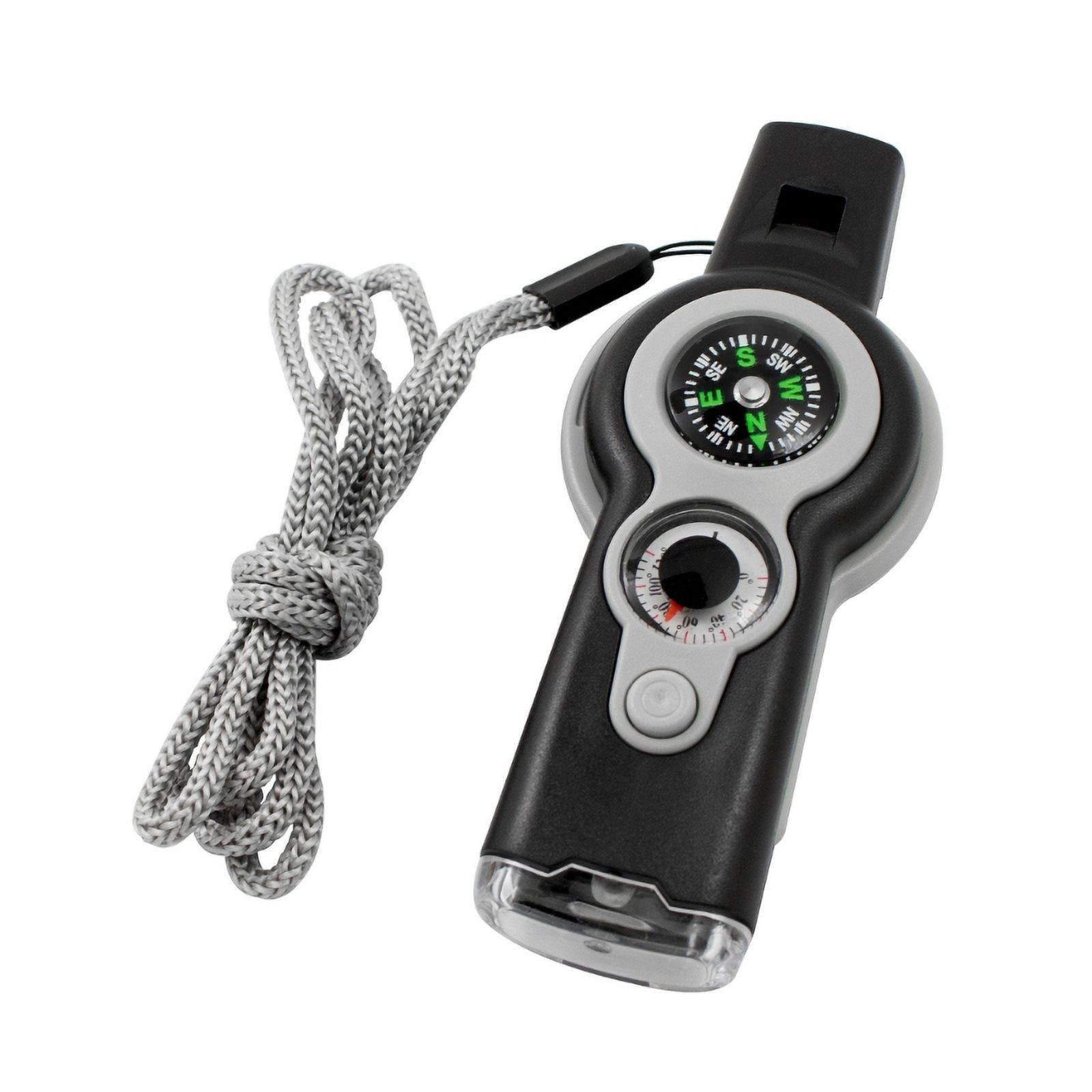 7 in 1 LED Light Whistle Thermometer Compasses Outdoor Survival ...