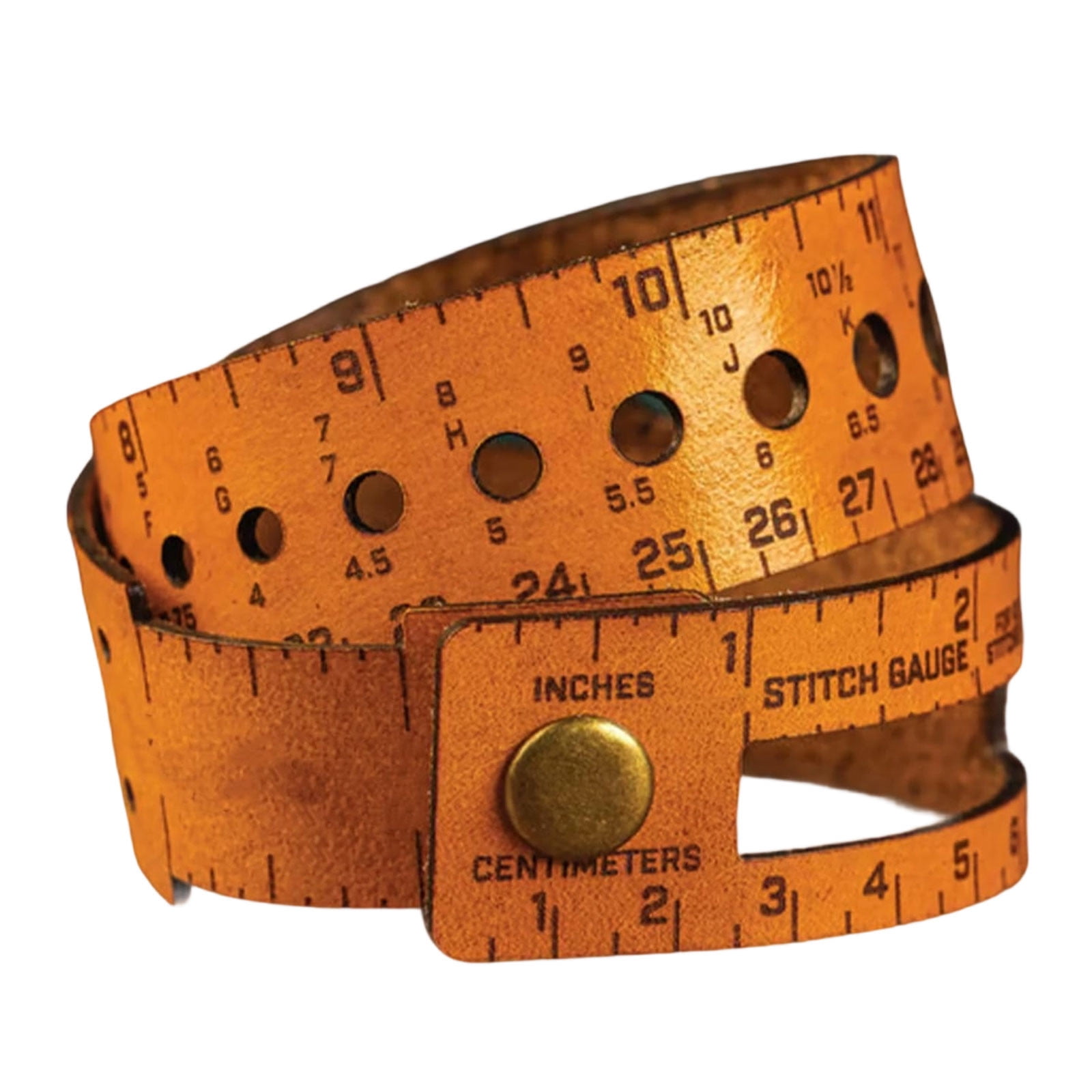 7-in-1 Leather Knitting Wrap Ruler & Counter, 18-inch Dual-Scale Tape ...