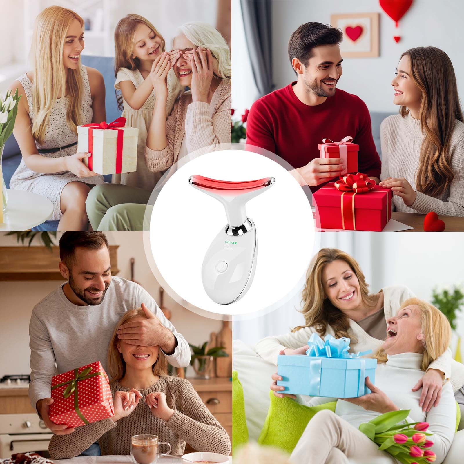 7-in-1 Led Facial Sculptor, Facial Massager Red Light T-herapy For Face ...