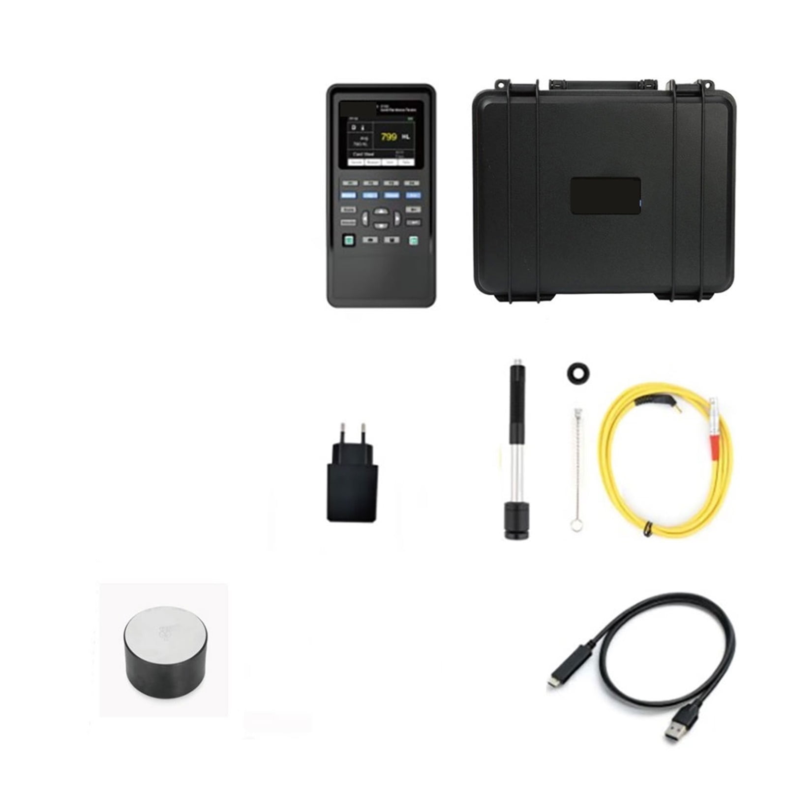 7-in-1 Metal Hardness Tester Durometer Richter Hardness Measurement HL ...