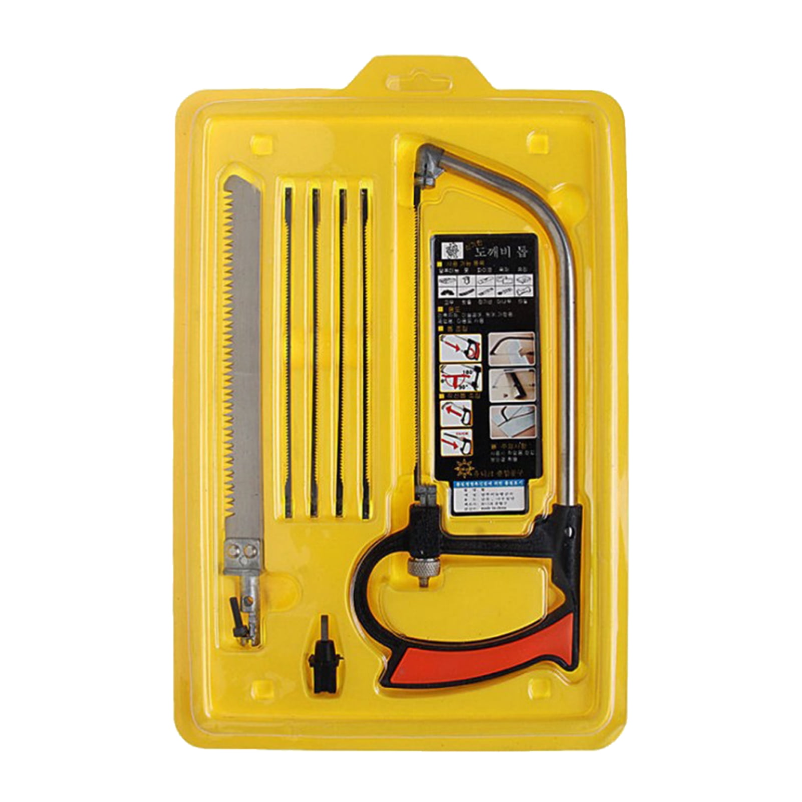 7-in-1 Multi-purpose Small Hacksaw, Hacksaw Frame with Steel Saw Blade ...