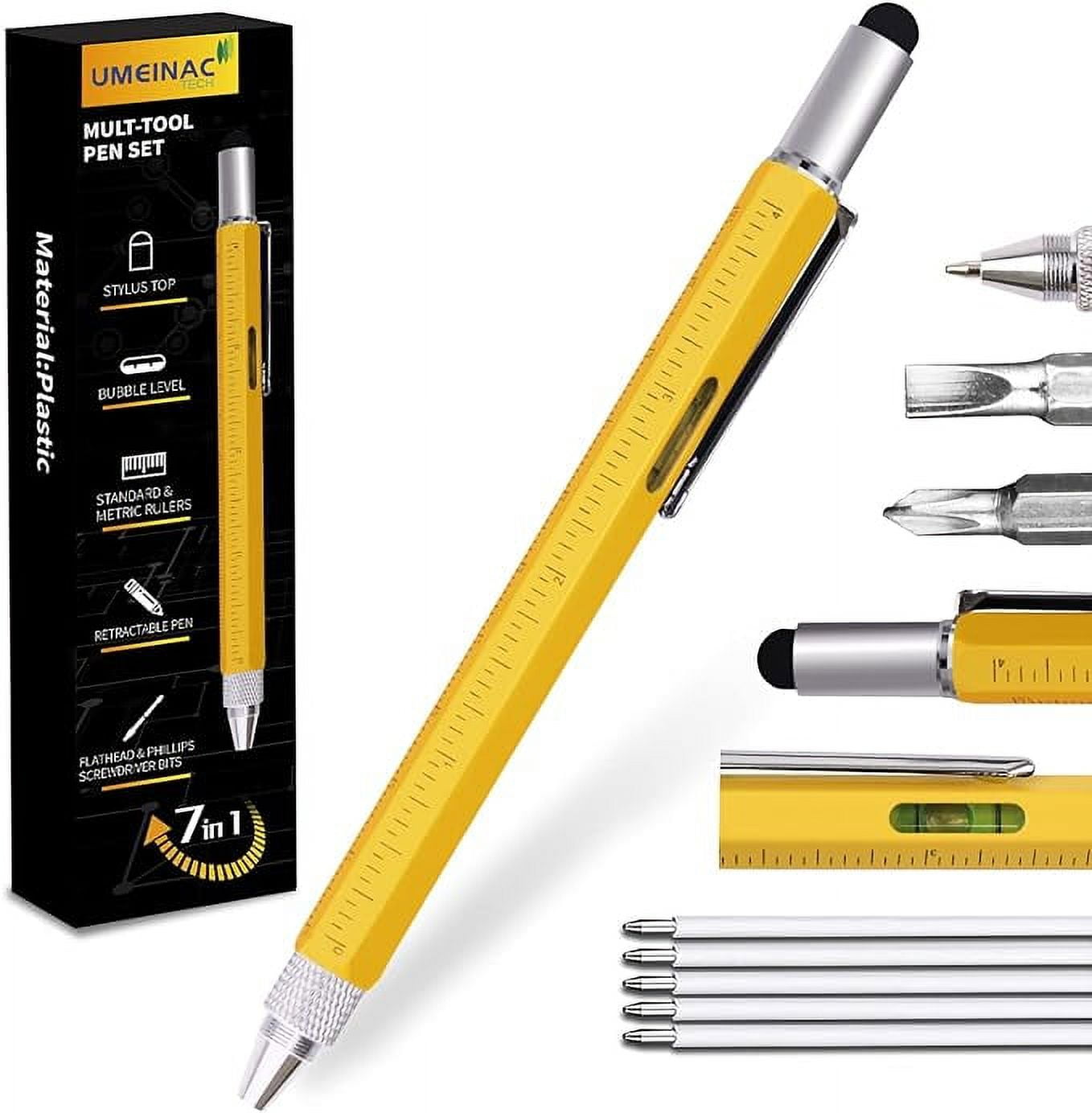 7 in 1 Multitool Pen, Multitool Tech Tool Pen for Men, Aluminum ...