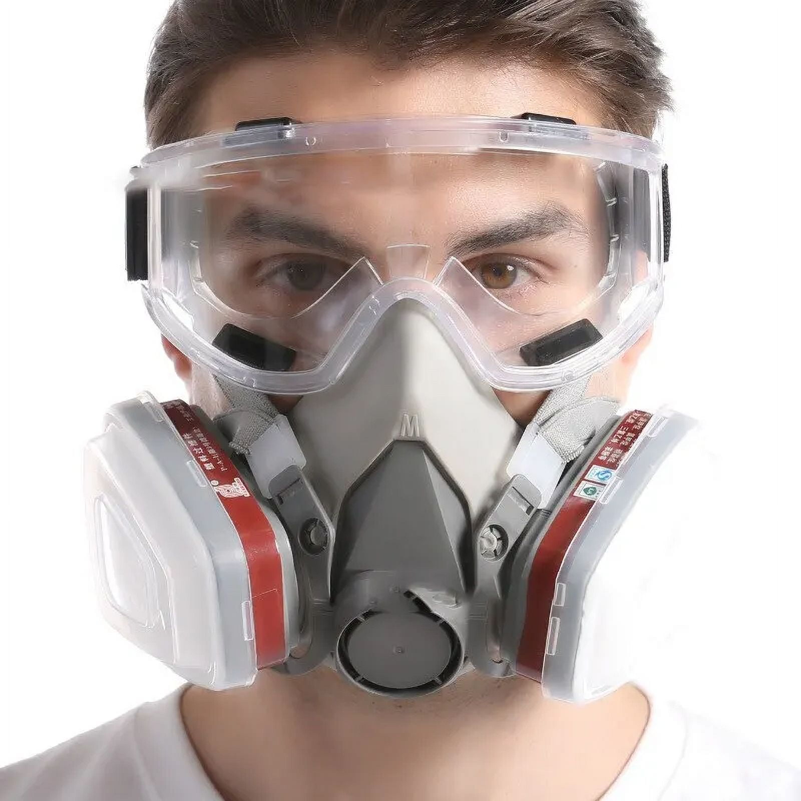 7 in 1 Original 6200 Respirator Reusable Half Face Cover Gas Mask with ...