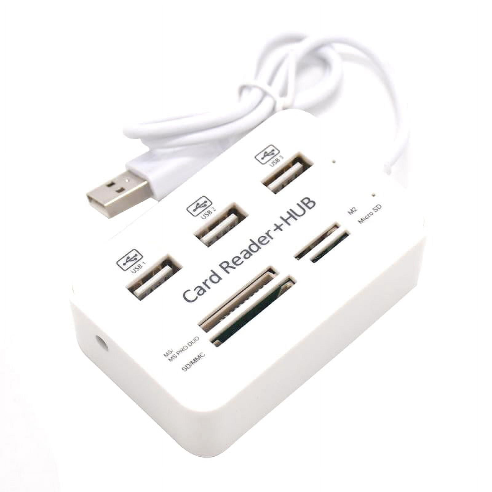 7 in 1 Portable Multi Function 3 Port USB HUB 2.0 Splitter Combo Card ...