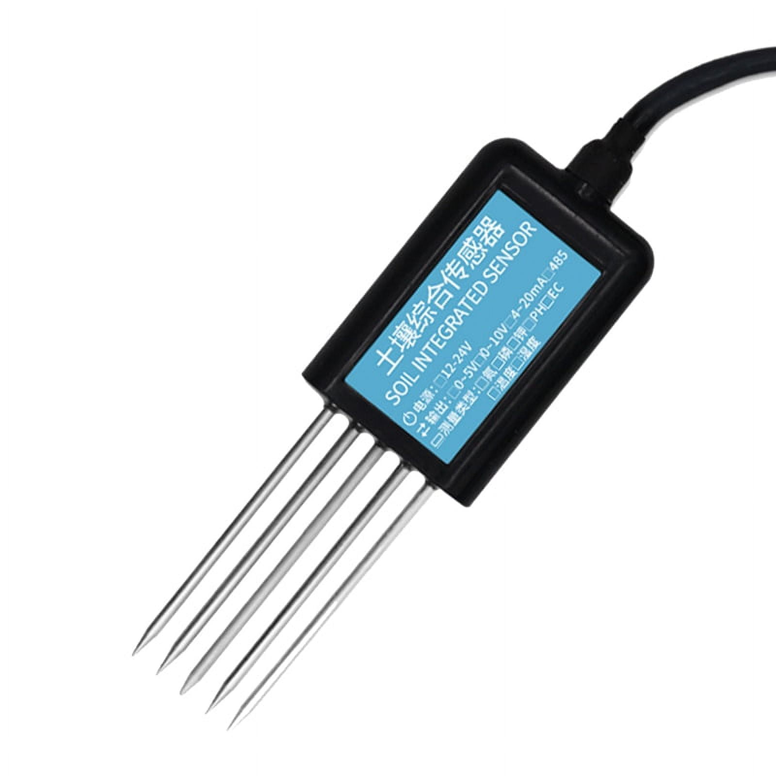 7 in 1 RS485 Soil Temperature Humidity Sensor PH Conductivity Nutrient ...