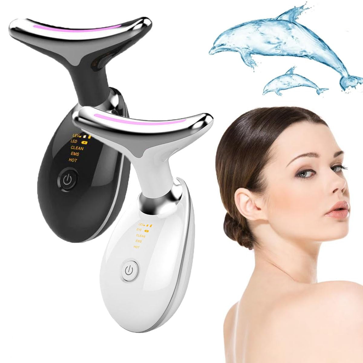 7-in-1 Red Light Therapy Neck Tightening Device, Red Light Therapy Wand ...