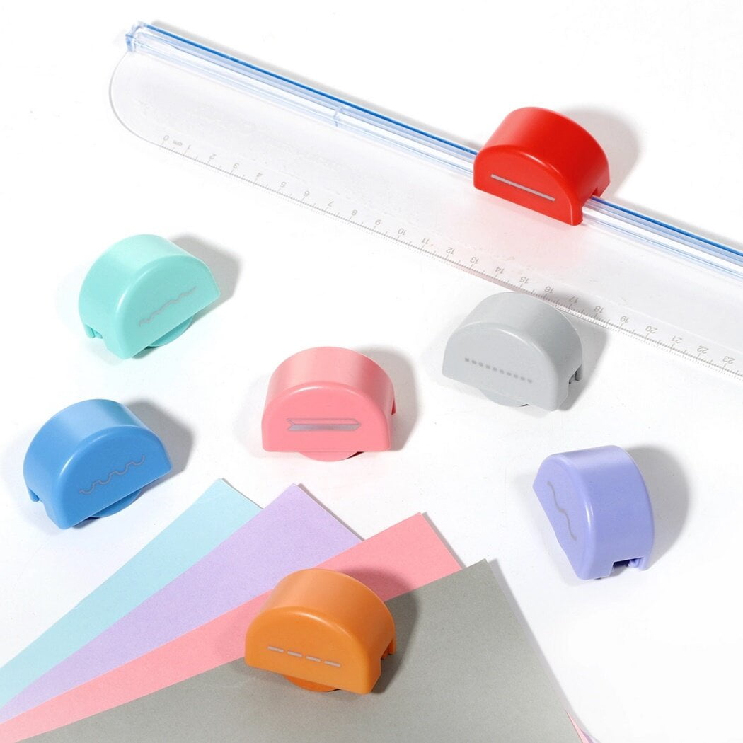 7-in-1 Rotary Paper Trimmer, Multi-Function Scrapbook Tool with 7 Types ...