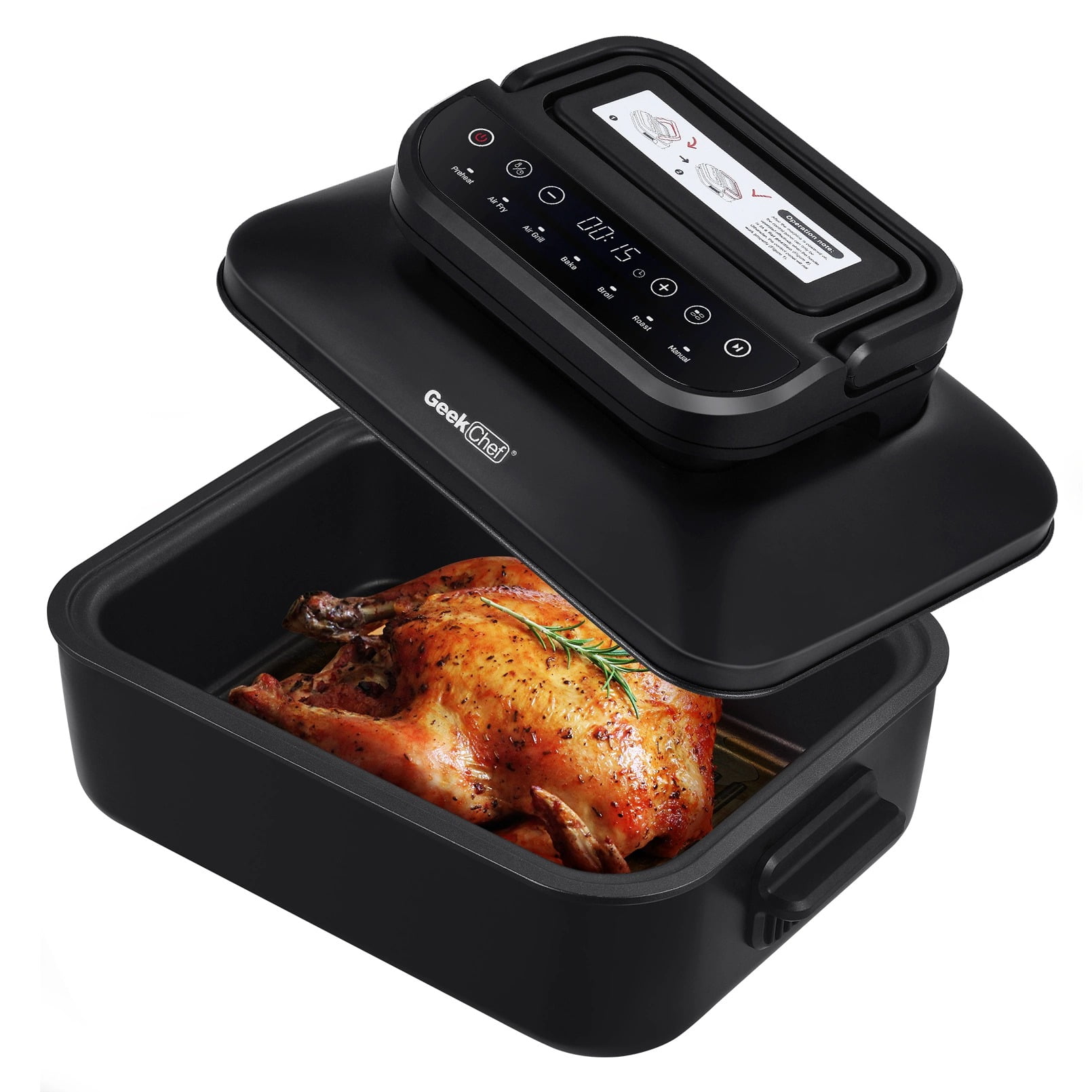 7-in-1 Smokeless Electric Indoor Grill with Air Fryer – Countertop ...