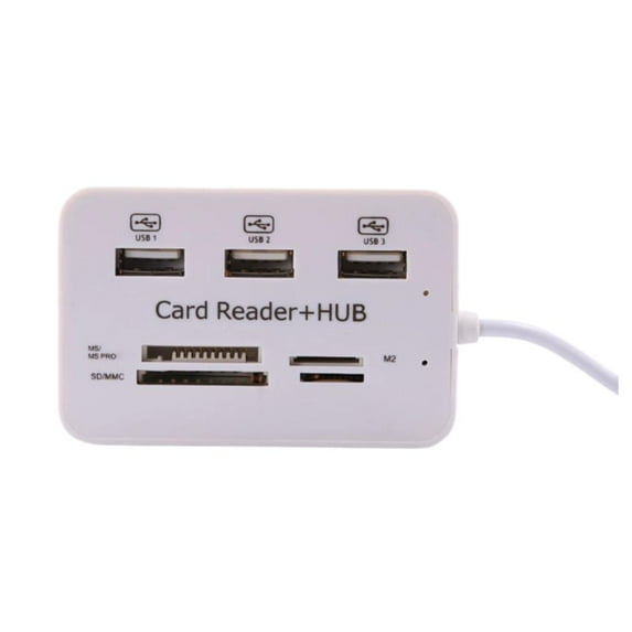7-in-1 USB 2.0 Hub with Card Reader for Data Transfer and Peripheral ...