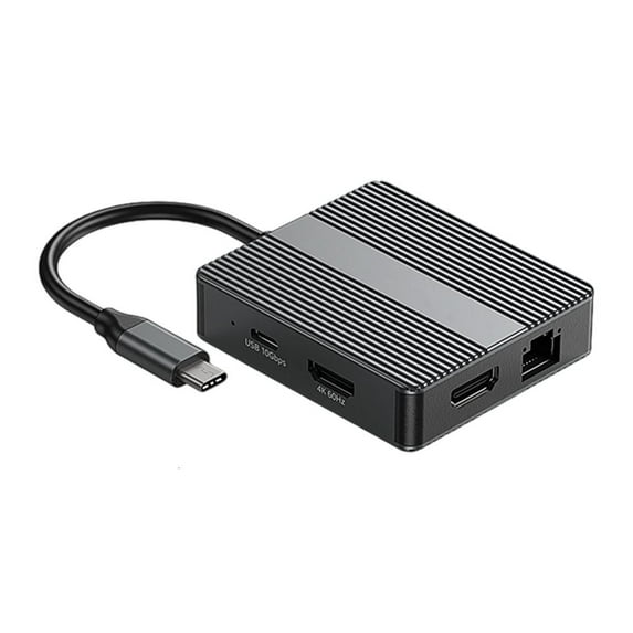 7 in 1 USB C Adapter 4K 60Hz HDTV Fast Charging 2xUSB3.2+USB C Gigabit ...