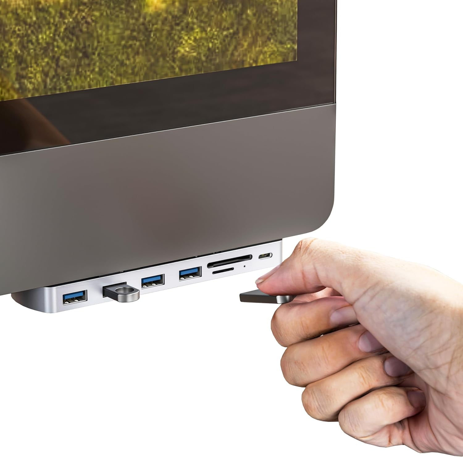 7-in-1 USB C Clamp Hub for 2017/2019/2020 iMac & iMac Pro USB-A/SD Card ...