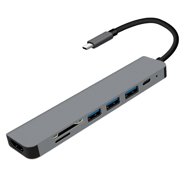 Surface Pro 7 USB C Hub, 5-in-2 Surface Pro Adapter Docking Station ...