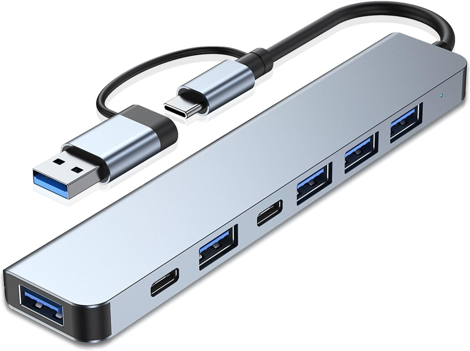 7 in 1 USB C Multi-functional Hub, Aluminum USB 2.0 Ports for MacBook Pro Air and More Devices ...