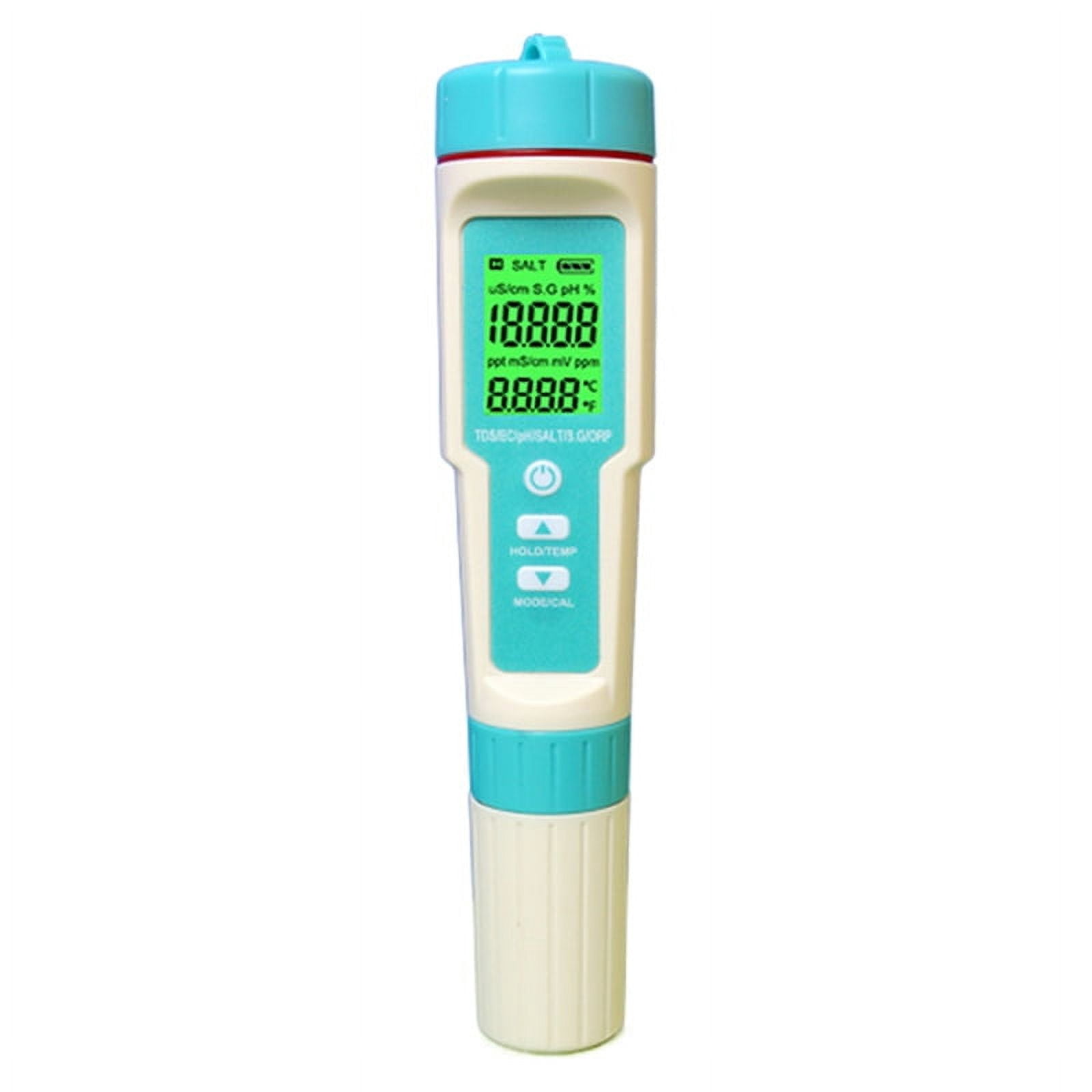 7 in 1 Water Quality Tester PH/TDS/EC/ORP/Salinity/S. G/TEMP High ...