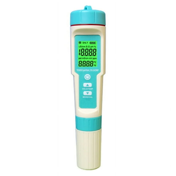 7 in 1 Water Quality Tester PH/TDS/EC/ORP/Salinity/S. G/TEMP High ...