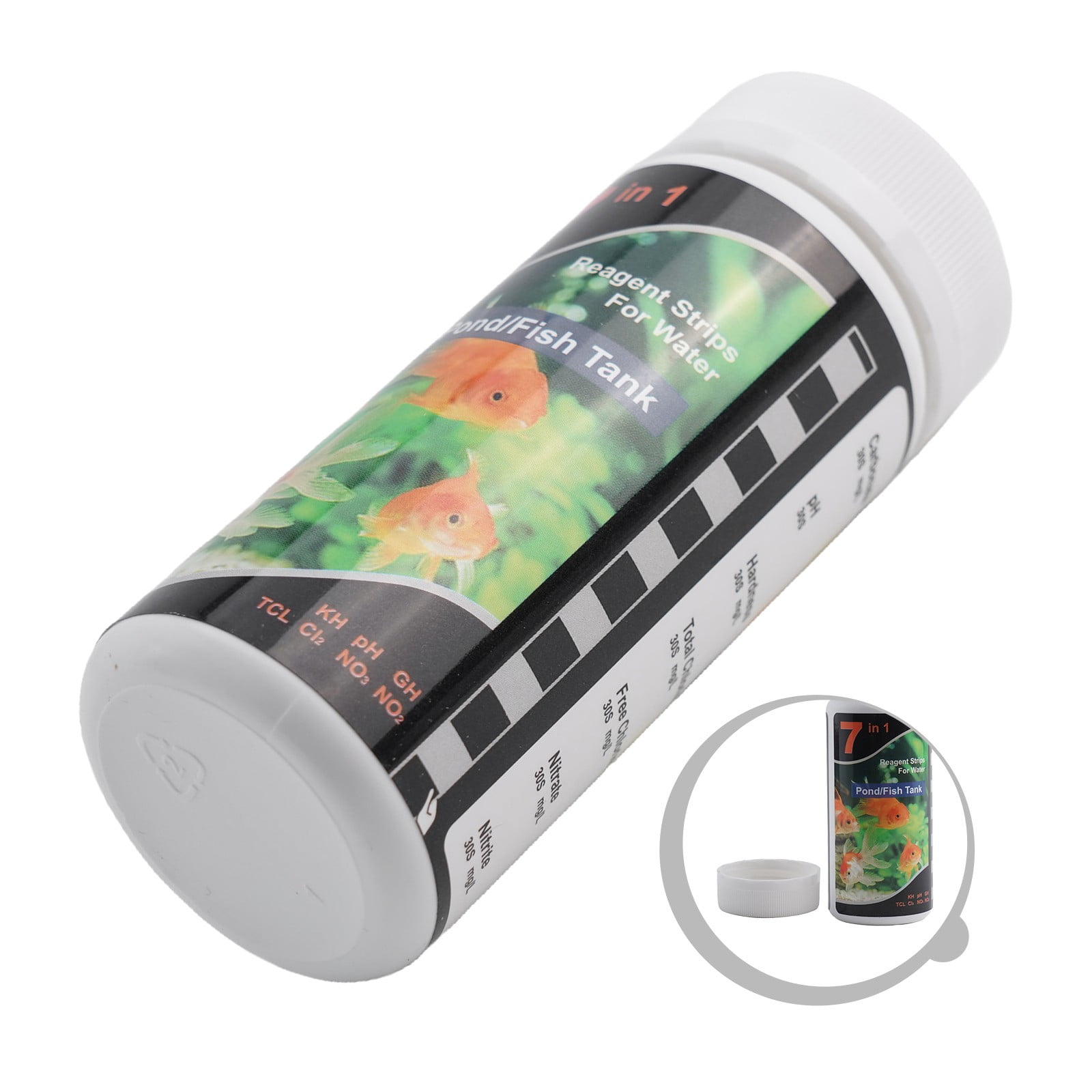 7-in-1 Water Test Strips Kit for Aquarium, Pond, Drinking Water - 50 ...