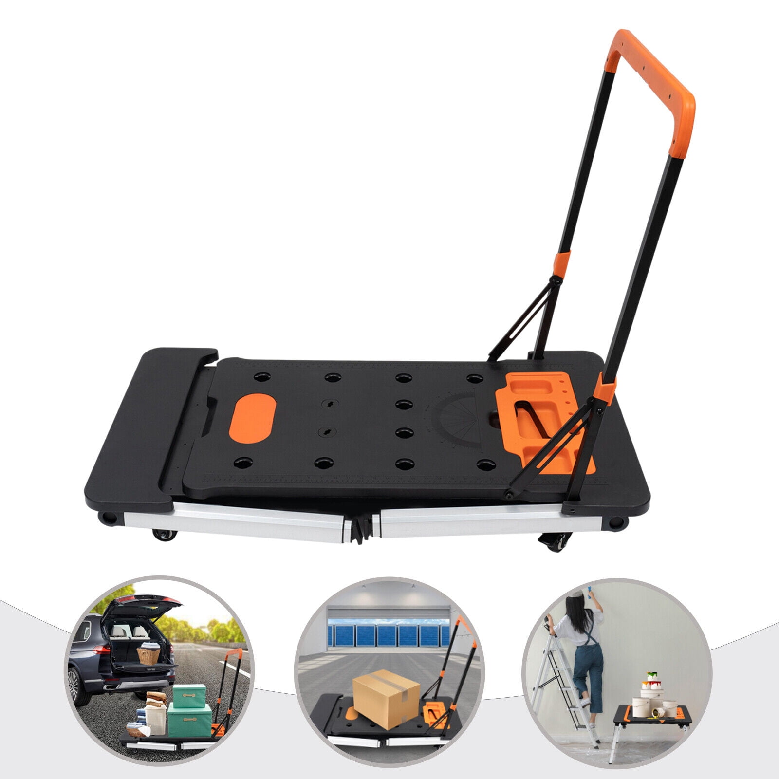 7-in-1 Workbench Portable Folding Sawhorse Work Table 550lbs Load ...