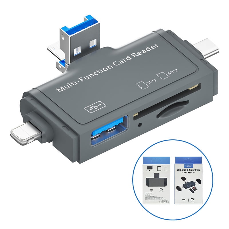 7-in-1 card reader suitable for Apple Type-C Android phone computer ...