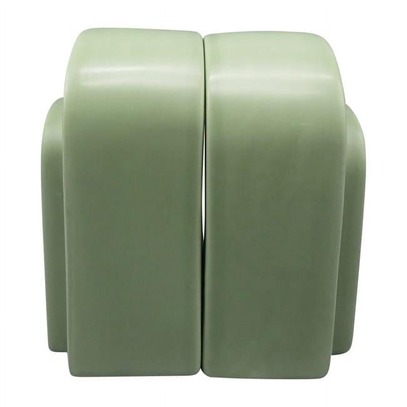 7 in. Ceramic Arch Bookends, Green - Set of 2 - Walmart.com