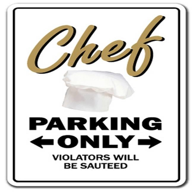 7 in. Chef Sign - Restaurant Cook Signs Sous Executive Short Order ...