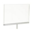 7 in. H x 11 in. W Acrylic Sign Holder with 1 1/2 in. Swedge Stem (Pack ...