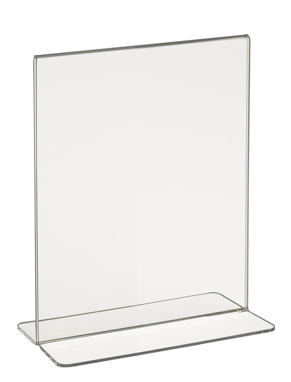 7 in. H x 5 1/2 in. W Acrylic Double-Sided Counter Top Sign Holder ...