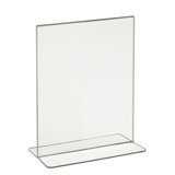 7 in. H x 5 1/2 in. W Acrylic Double-Sided Counter Top Sign Holder ...