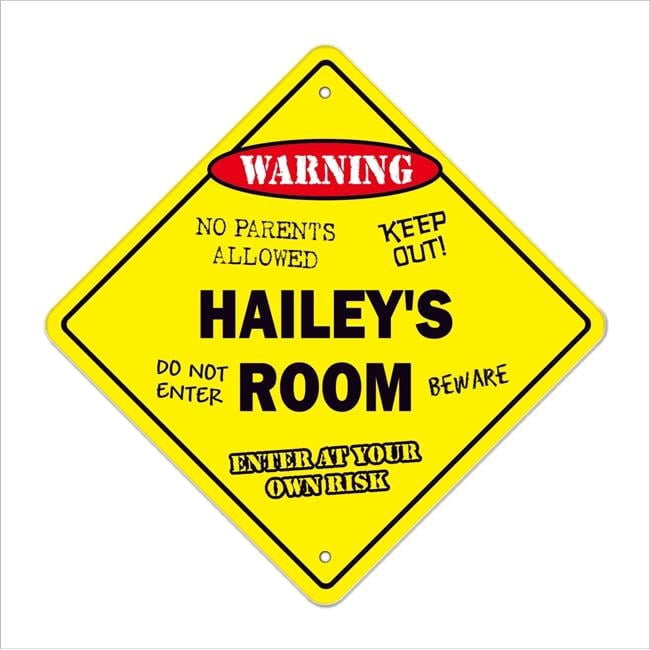 7 in. Haileys Crossing Zone Xing Room Sign - Walmart.com