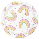 7 in. Happy Rainbow Luncheon Plate, Multi Color - Walmart.com