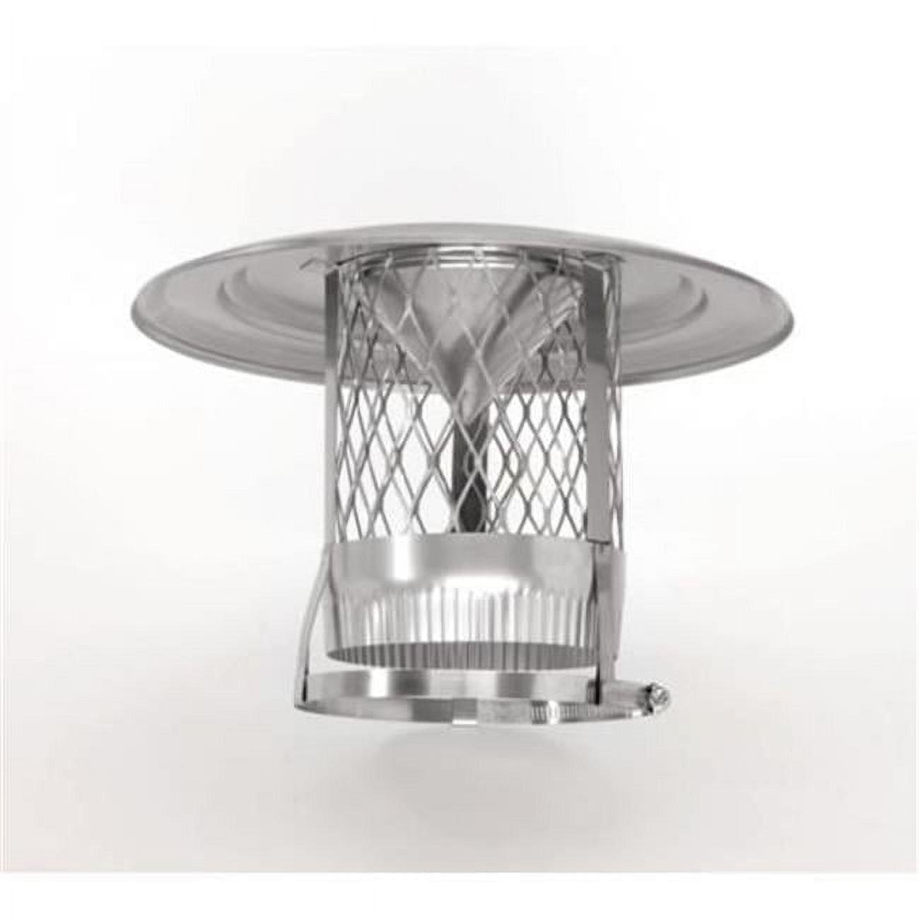 7 in. Inverted Cone Cap with 0.75 in. Mesh - 304 Alloy - Walmart.com