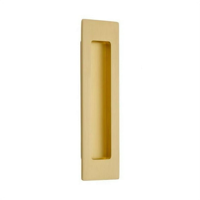 7 in. Modern Rectangular Flush Pull, Satin Brass - Walmart.com
