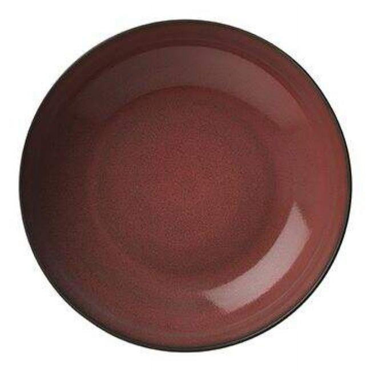 7 in. Rustic Crimson Porcelain Round Coupe Plate Red - Walmart.com
