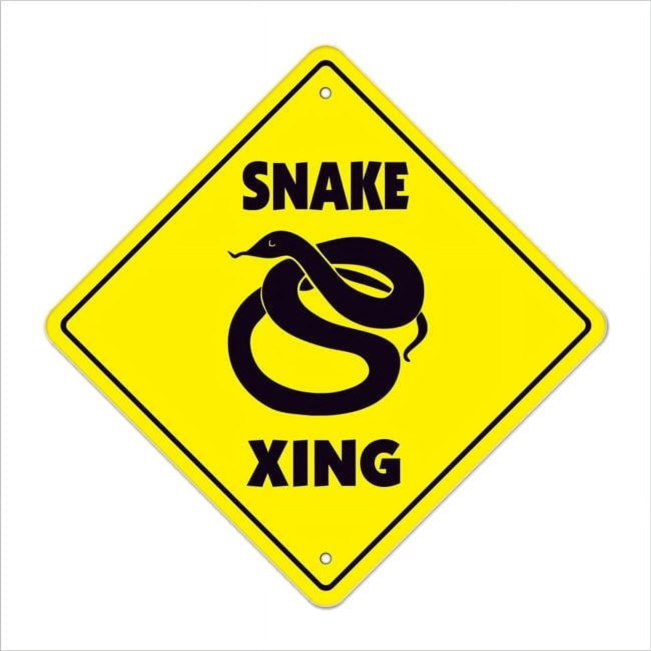 7 in. Snake Zone Xing Crossing Sign - Walmart.com