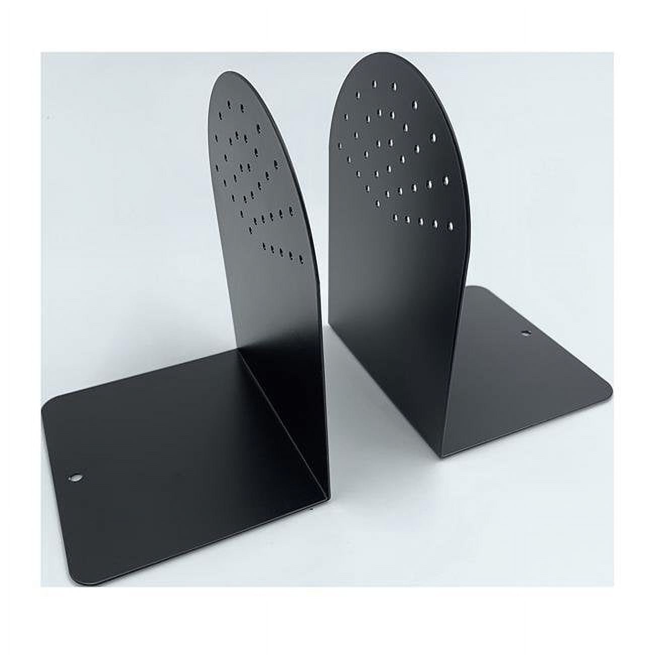 7 in. Steel Non-Skid Bookends, Black - Walmart.com