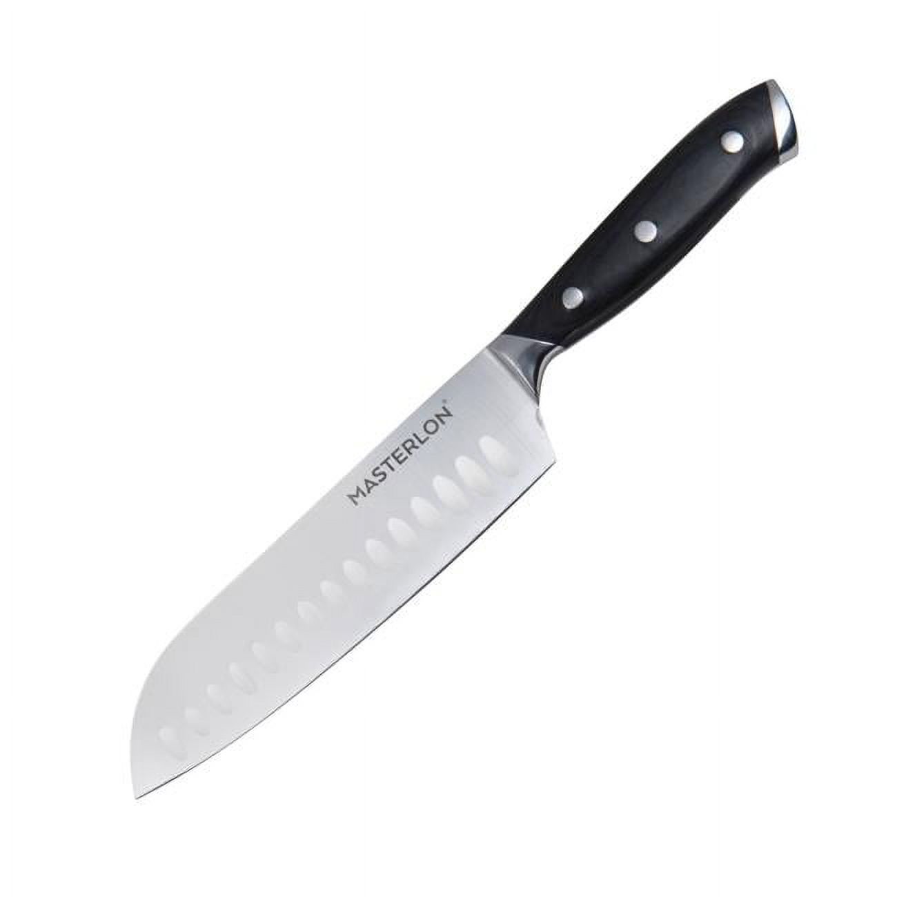 7 in. Triple Rivet Collection Santoku Knife Stainless Steel Blade ...