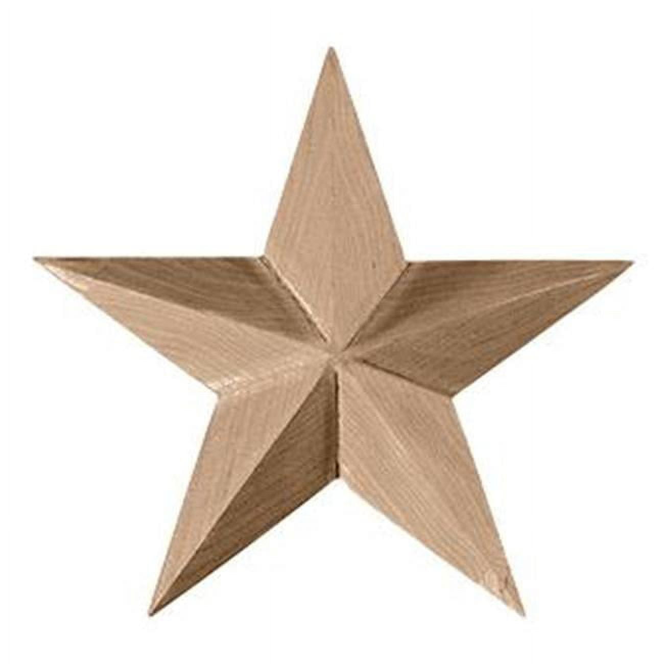 7 in. W x 7 in. H x 1.12 in. P Galveston Star Rosette, Alder ...